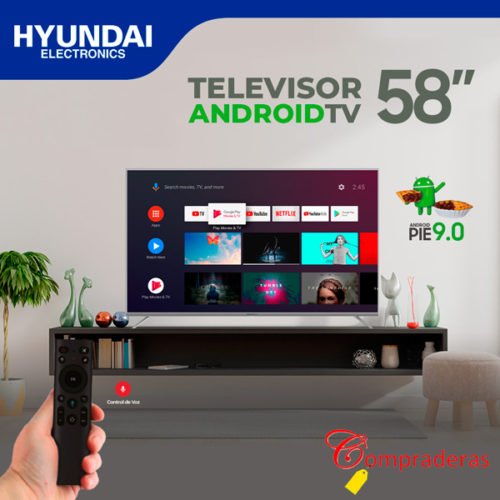 Hyundai – Android Smart TV LED de 58″ Ultra HD 4k