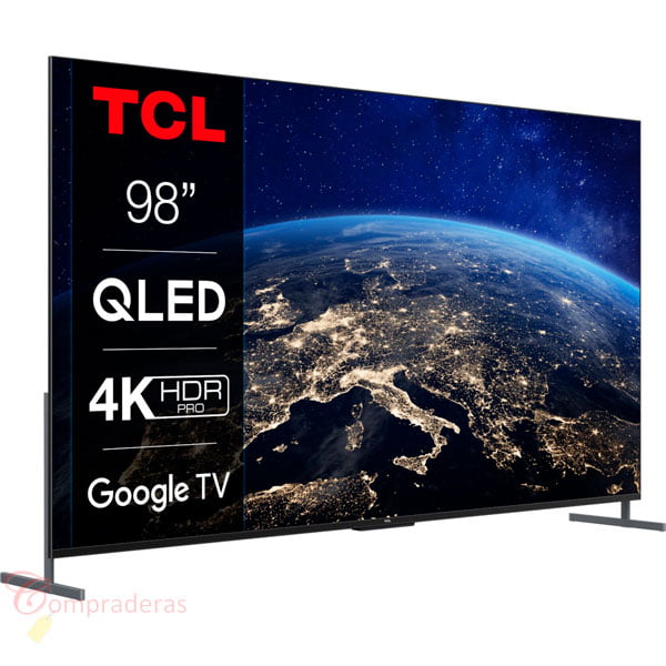 TCL – QLED Google TV de 98″ Quantum Ultra HD 4K TCL – QLED Google TV de ...