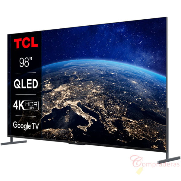 TCL – QLED Google TV de 98″ Quantum Ultra HD 4K TCL – QLED Google TV de ...